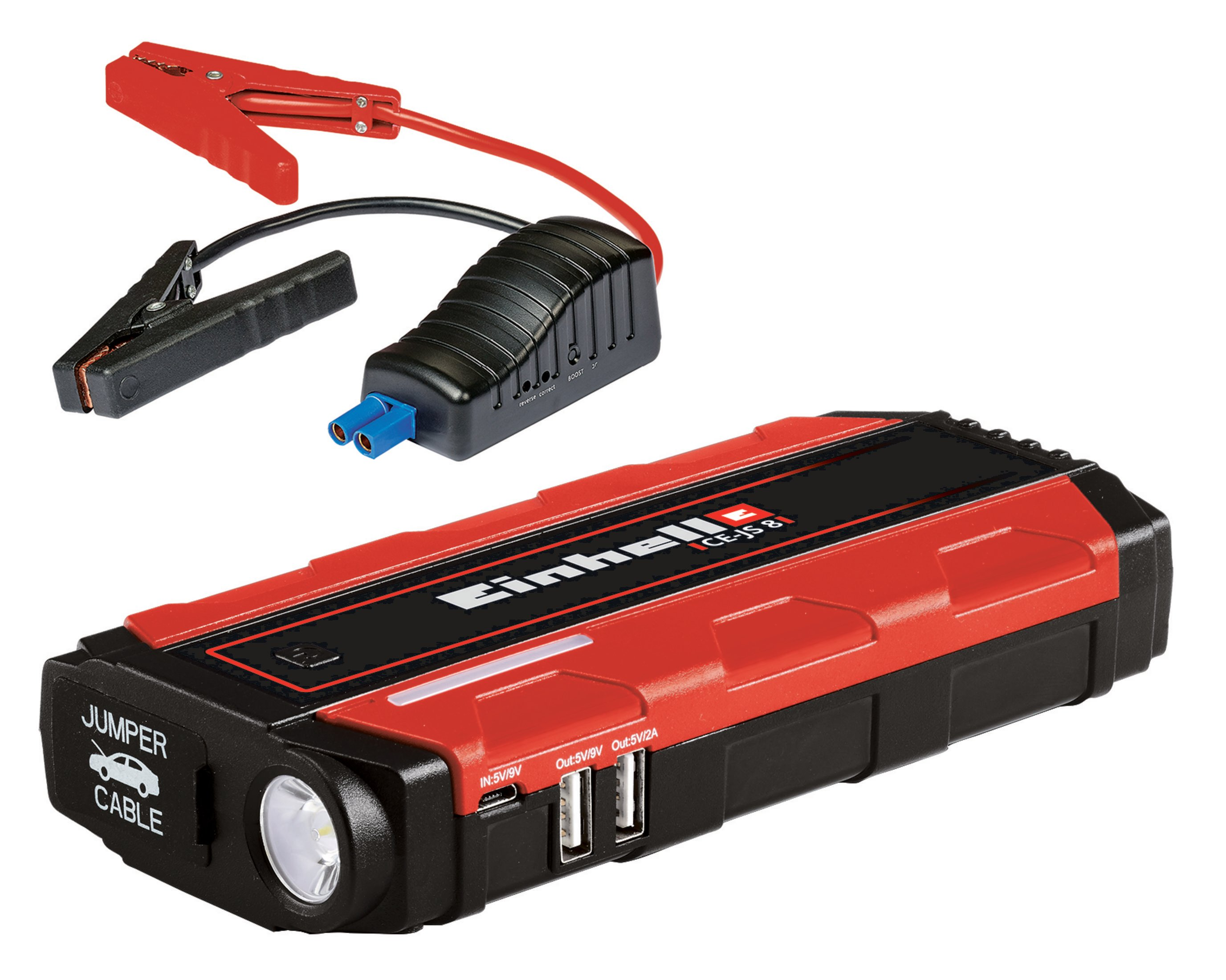 EINHELL 1091511 JUMP-START | POWER BANK CE-JS 8 Starthilfe, Rot/Schwarz | SATURN