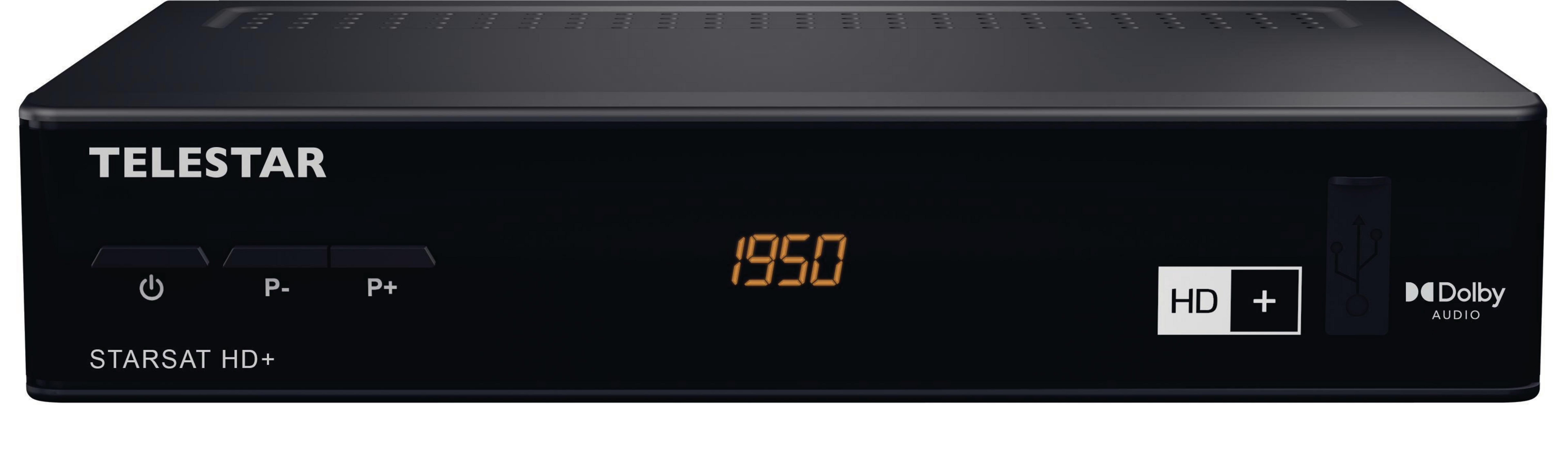 TELESTAR 5310464 STARSAT HD+ Receiver (HDTV, HD+ Karte inklusive, DVB-S ...