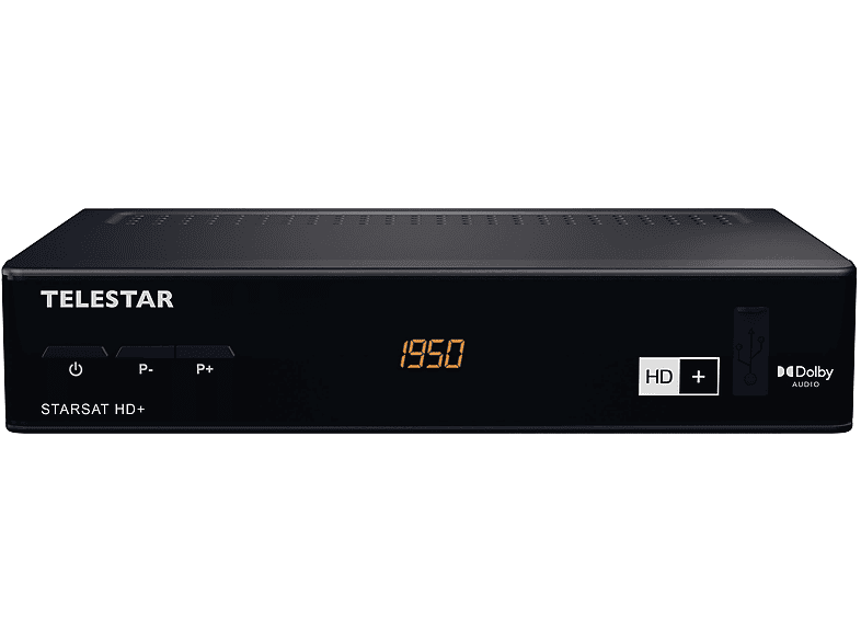 TELESTAR 5310464 STARSAT HD+ Receiver (HDTV, HD+ Karte inklusive, DVB-S ...