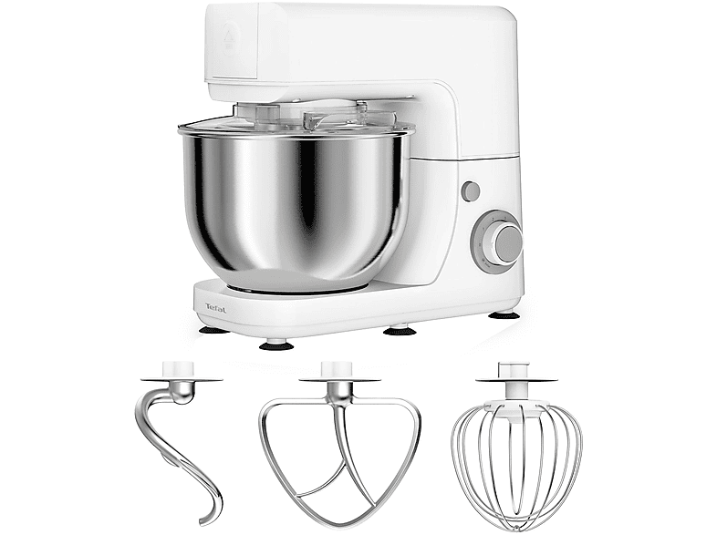 Robot amasador | TEFAL QB1501, 800 W, 7 velocidades, Blanco | MediaMarkt