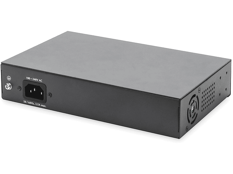 DIGITUS DN-95140 8-PORT GB POE SWITCH 19 UNMANAGED, PoE Switch | MediaMarkt