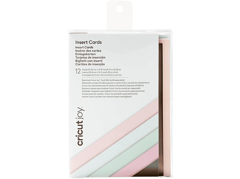 CRICUT 2008797 JOY INSERT CARDS 11,4 X 15,9 12ER MACAR. Einsteckkarten ...