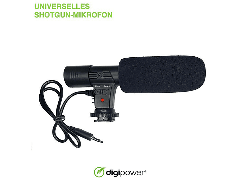 DIGIPOWER DP-M25 SHOTGUN MIKROFON Mikrofon Mehrfarbig | MediaMarkt