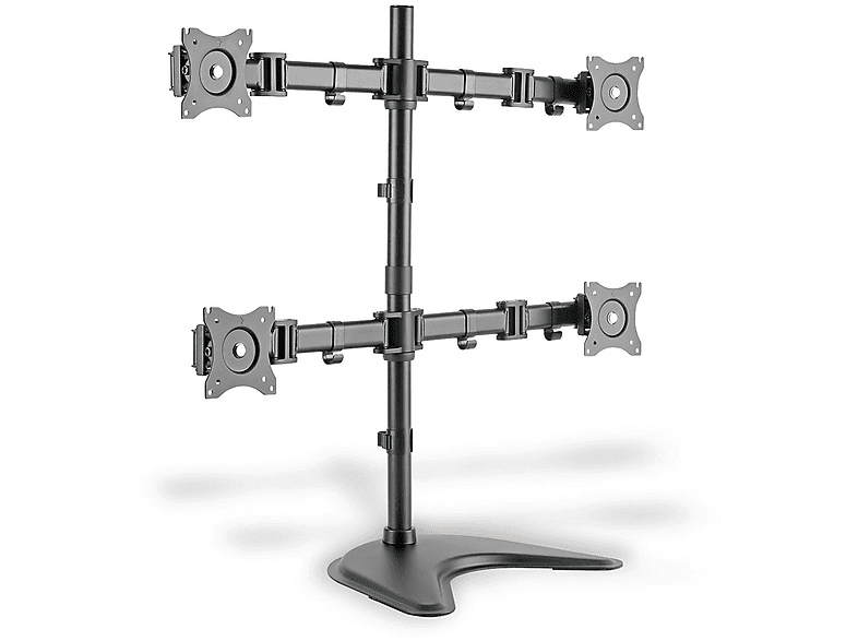 DIGITUS DA-90364 UNIVERSELLE VIERFACH MONITOR HALTER Monitorhalterung ...