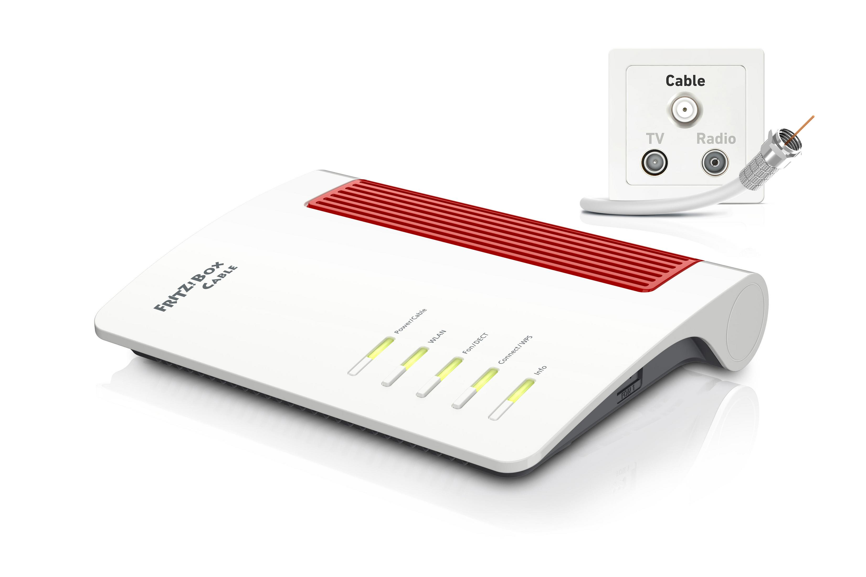 AVM FRITZ!BOX 6660 CABLE | 20002910 Modem mit WLAN Router 2,5 Gbit/s ...