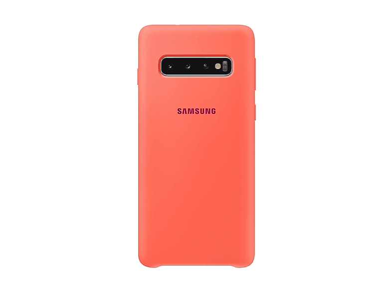 SAMSUNG EF-PG973THEGWW S10 SILICONE COVER BERRY PINK, Backcover ...