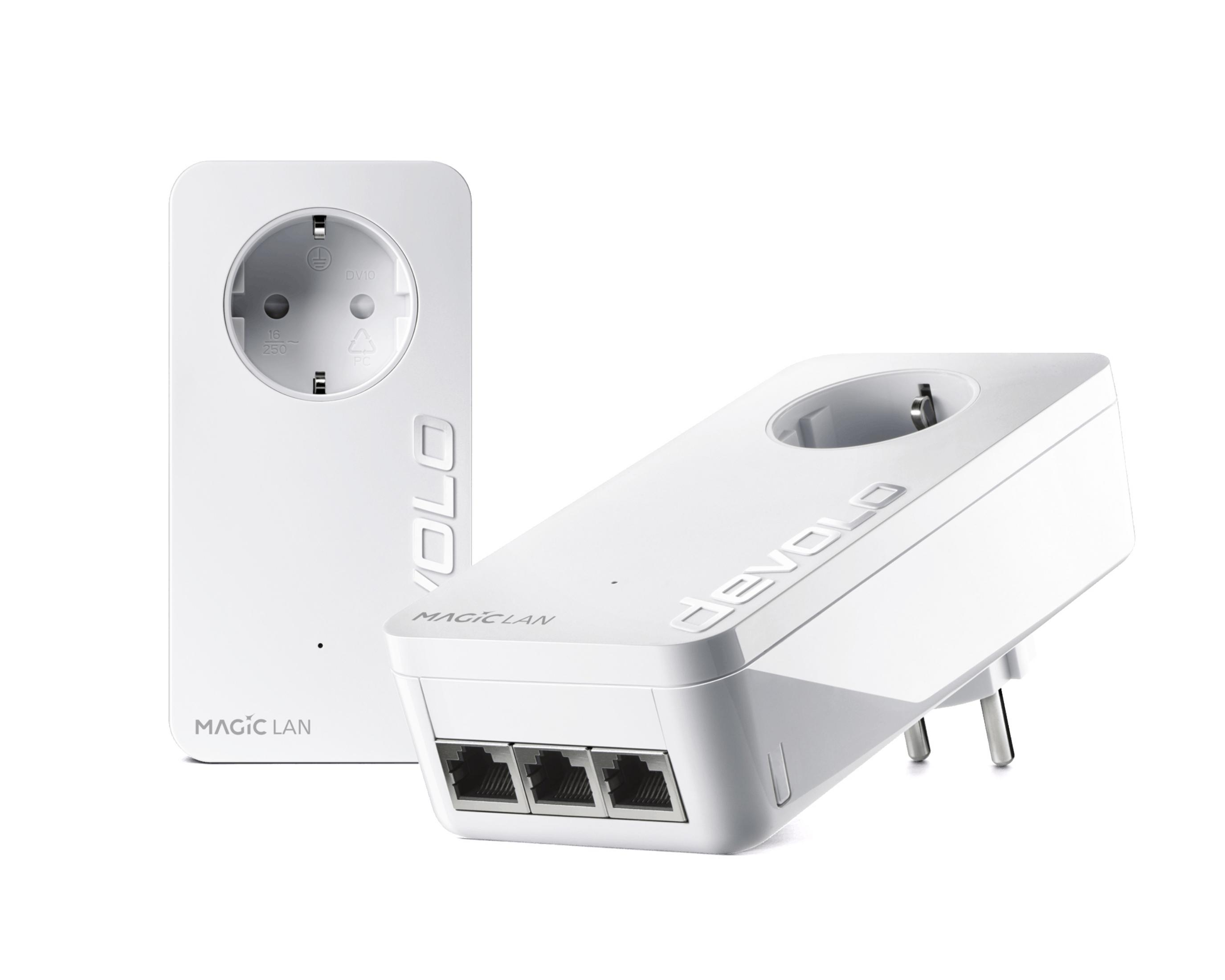 Adapter PLC DEVOLO Magic 2 LAN triple Starter Kit Biały | MediaMarkt