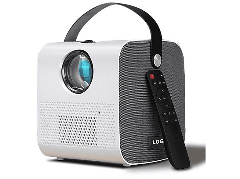 SYNTEK Projektor Heim Schlafzimmer 4k UHD Klein Tragbar Mobil All-in ...