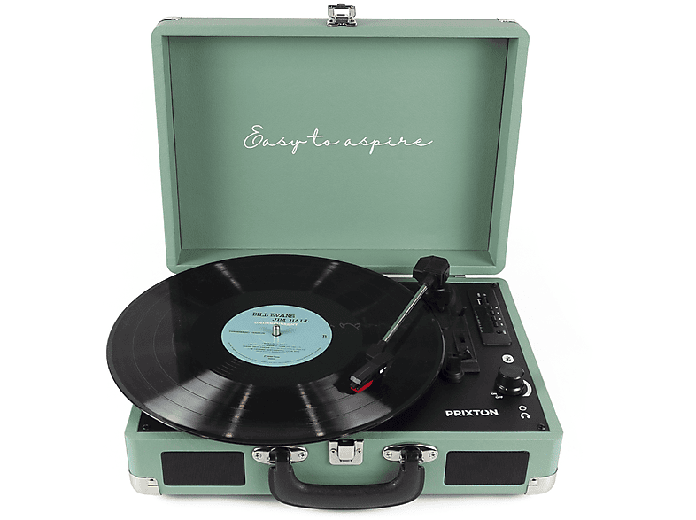 PRIXTON VC400 Vintage Vinyl-Plattenspieler Grün | MediaMarkt