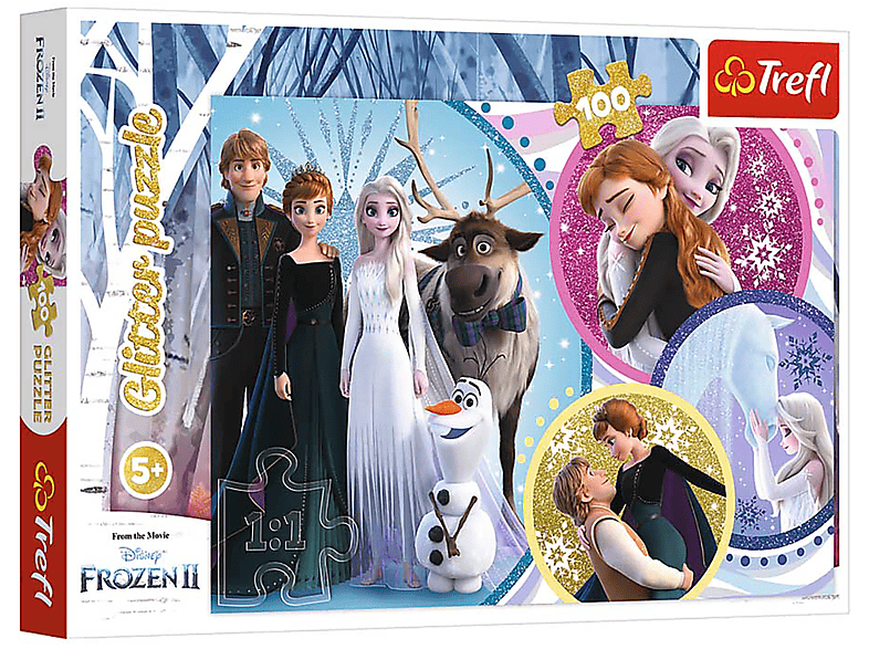 SLUBAN Disney Frozen - Glitter Puzzle 100 Teile Puzzle | MediaMarkt