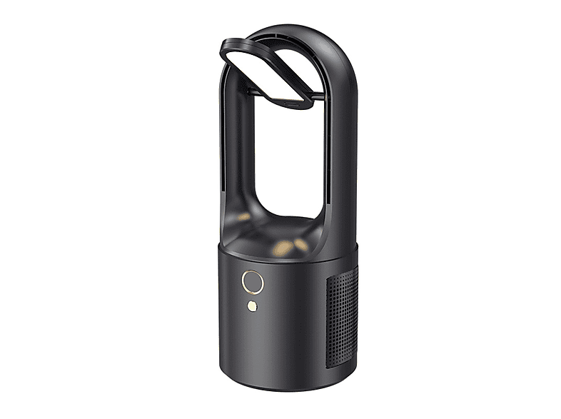 SYNTEK Fan Black Bladeless Vertical Small Usb Rechargeable Fan ...