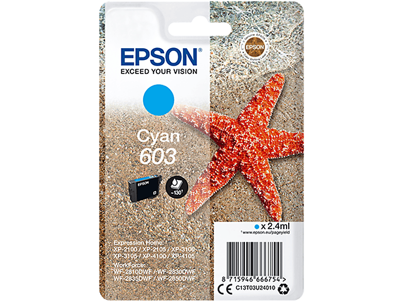 EPSON 603 | Cyaan Blauw Cyaan | MediaMarkt