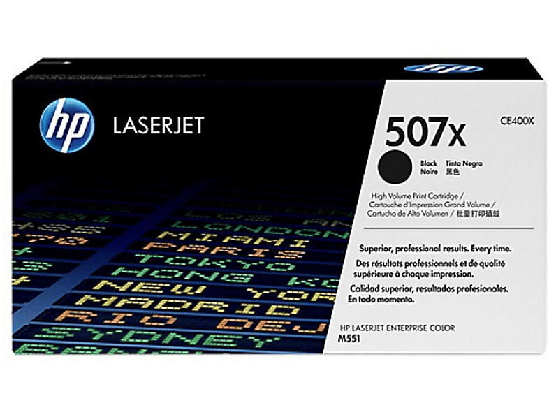 HP CE 400 X NR.507X SCHWARZ HIGH CAPACITY TONER Toner Schwarz (CE400X ...