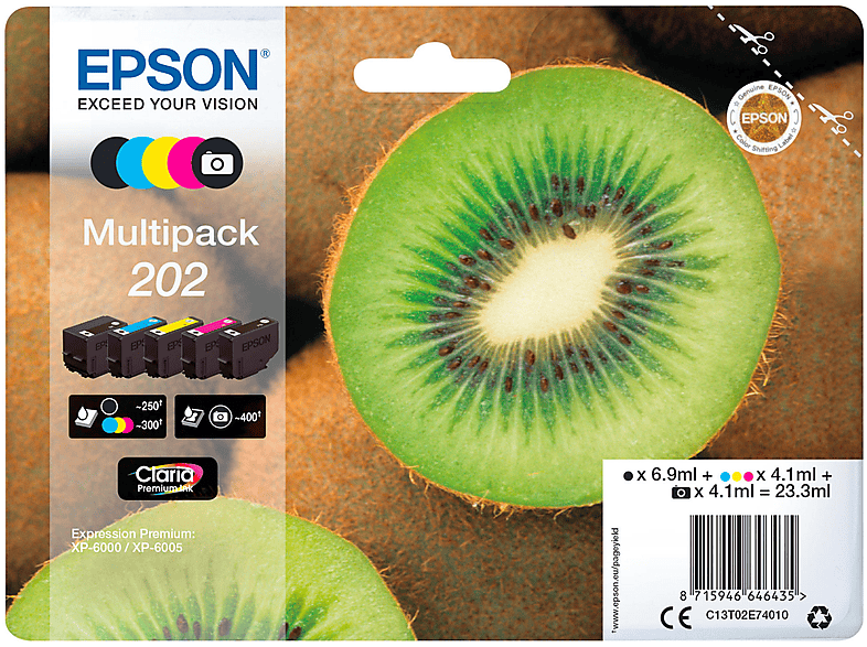 EPSON 202 Multi-pack | Zwart, Photo Zwart, Magenta, Geel, Cyaan Blauw ...