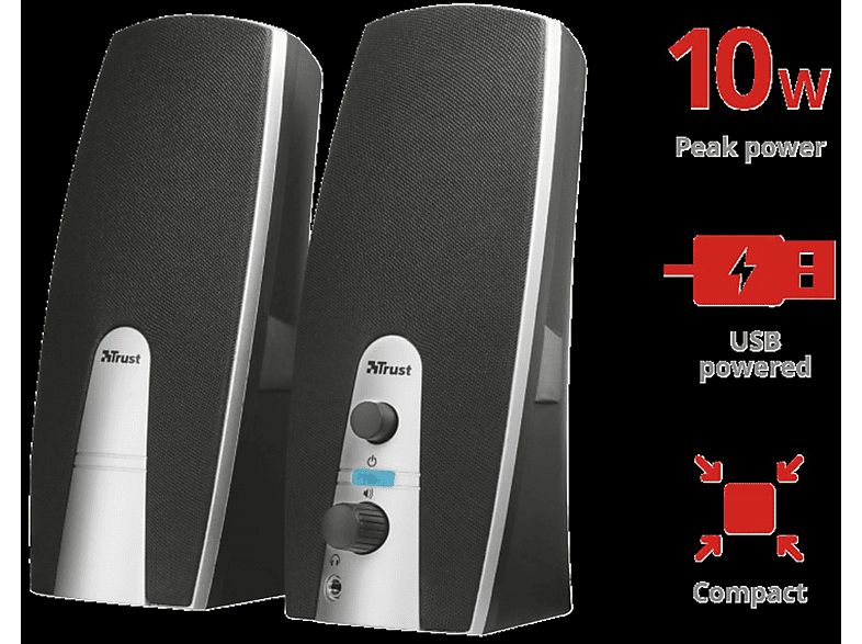 TRUST 16697 MILA 2.0 SPEAKER SET 2.0 Lautsprecherset | MediaMarkt