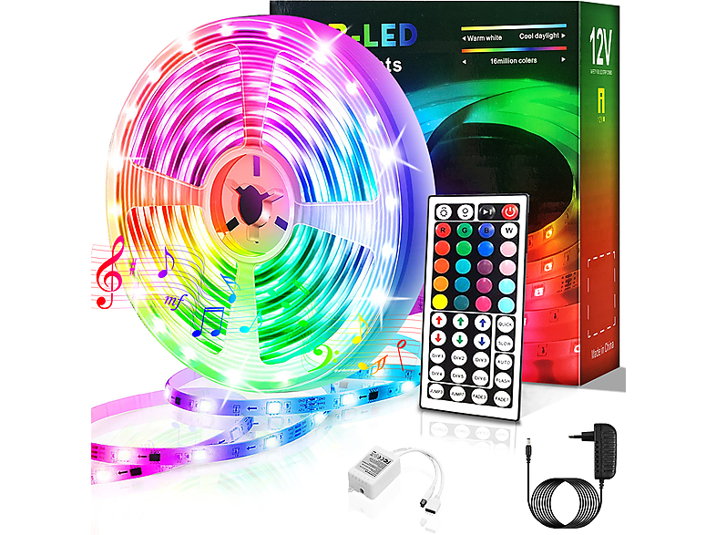 KINSI Lichtleiste IR 10M LED-Streifen RGB-Lichtleisten, LED ...