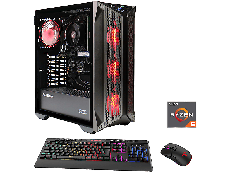 GAMEMAX Brufen C1 7020, Multimedia PC mit AMD Ryzen™ 5 5600G Prozessor ...