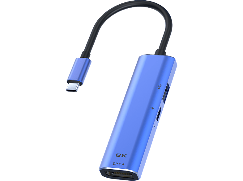 INF 3-in-1 USB-C-Hub PD+USB2.0+DP1.4 Dockingstation USB C Hub | MediaMarkt