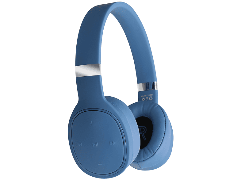 SYNTEK Kopfhörer Blau Stirnband Bluetooth Headset Ultra Long Life ...