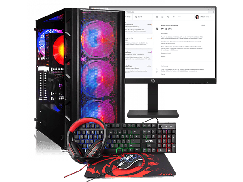 MEMORY PC AMD Ryzen 5 5600, Gaming-PC Komplettsystem mit AMD Ryzen™ 5 ...