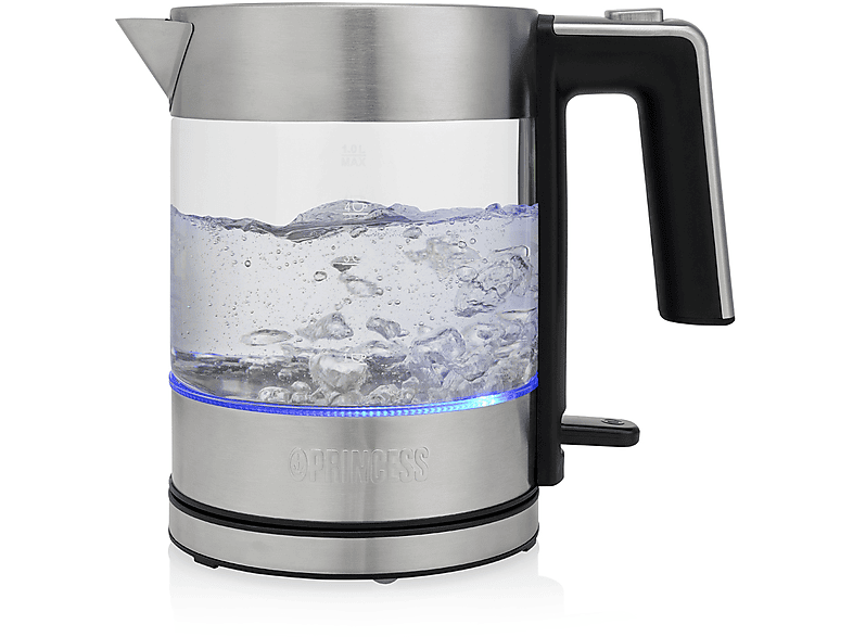 PRINCESS 236040 Wasserkocher, Transparent - Silber | MediaMarkt