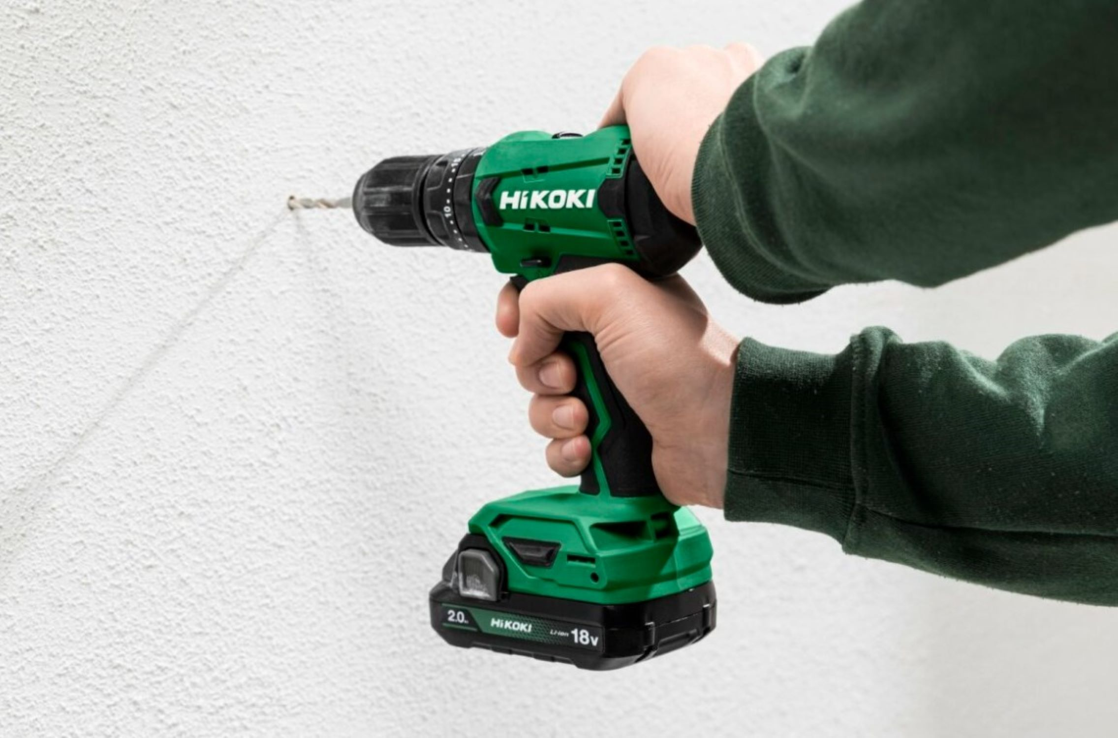 HIKOKI DS18DA Akku-Bohrschrauber, Schwarz-Grün | MediaMarkt