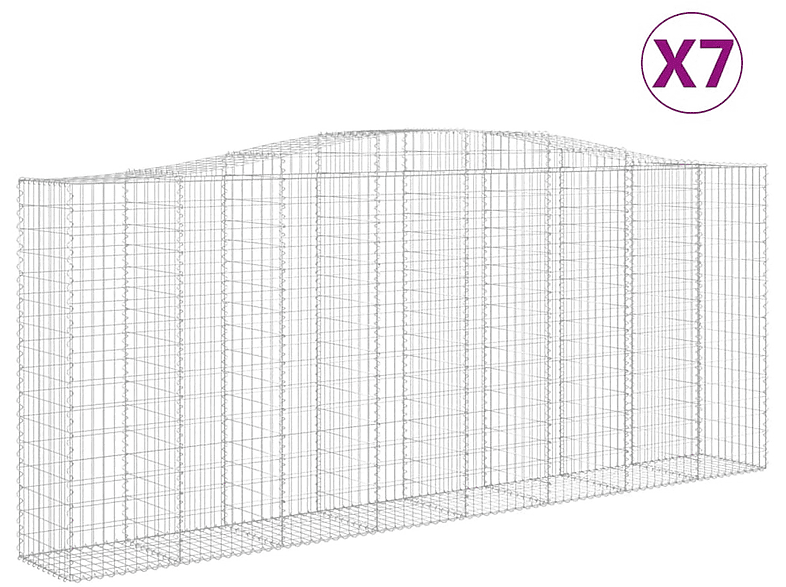 VIDAXL 3146000 Gabionenkorb Silbern | SATURN