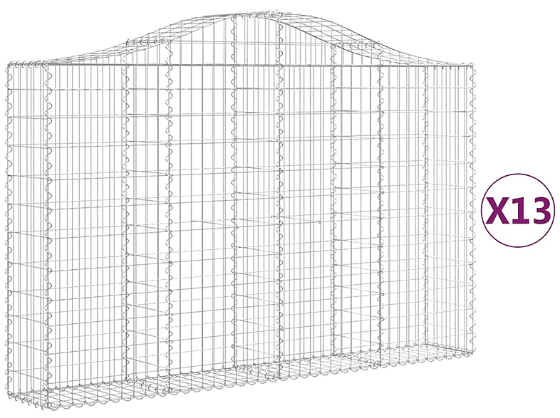 VIDAXL 3145462 Gabionenkorb Silber | MediaMarkt