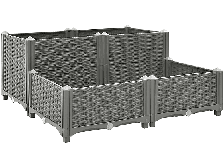 VIDAXL 153301 Hochbeet Hellgrau | MediaMarkt