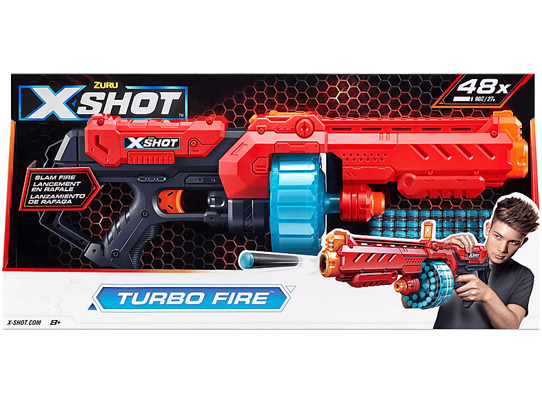 ZURU 36270 X-SHOT EXCEL TURBO FIRE (48 DARTS) Blaster Mehrfarbig | SATURN