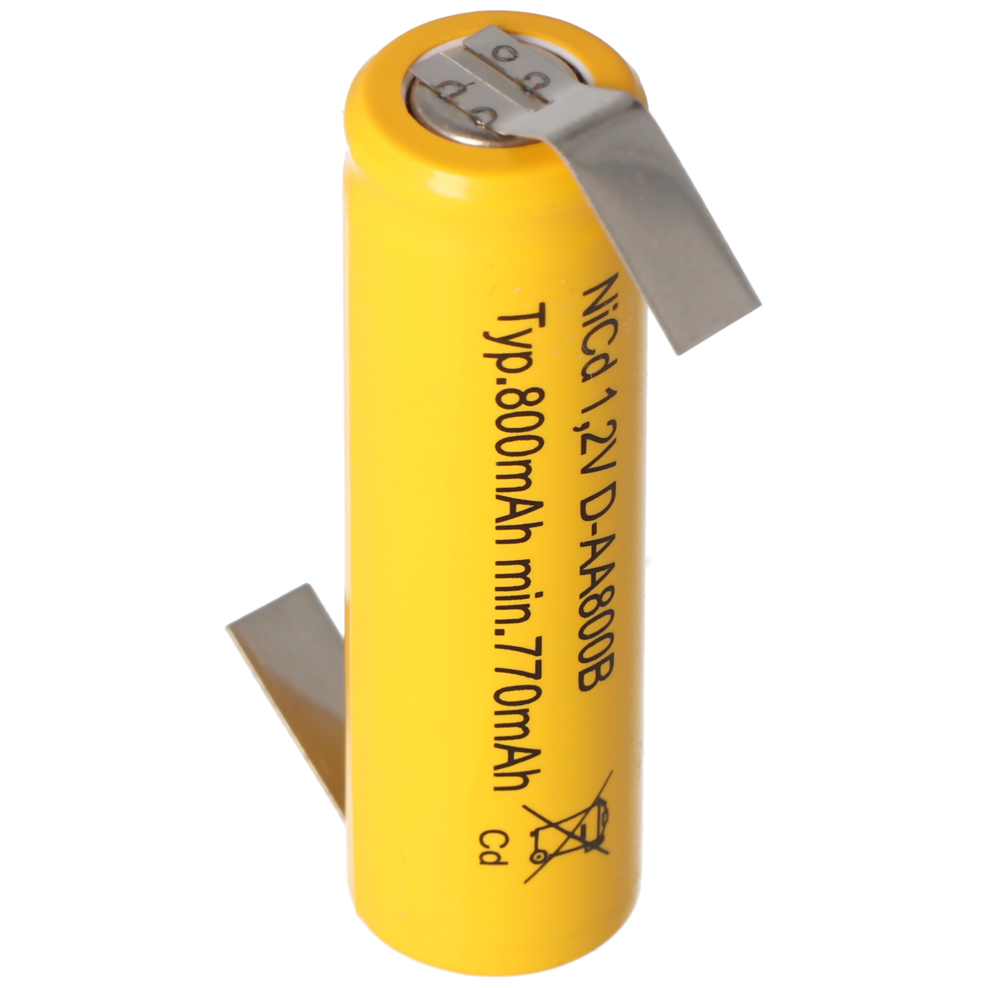 ACCUCELL Flat Top NiCd Mignon Akku 1,2V 600mAh AA Lötfahne NiCD ...