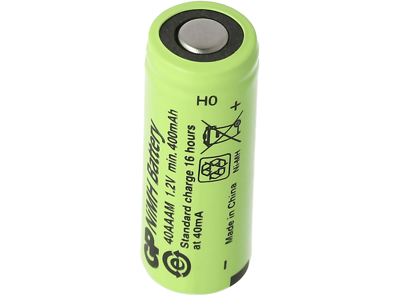 ACCUCELL Akku NiMH 2/3AAA Flat Top 1,2 Volt mit 400mA ohne NiMH | Nickel-Metallhydrid Akku, 400 ...