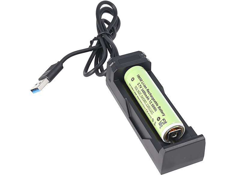 ACCUCELL 18650 Li-Ion Akku mit 3400mAh und Schutzschaltung Li-Ion ...