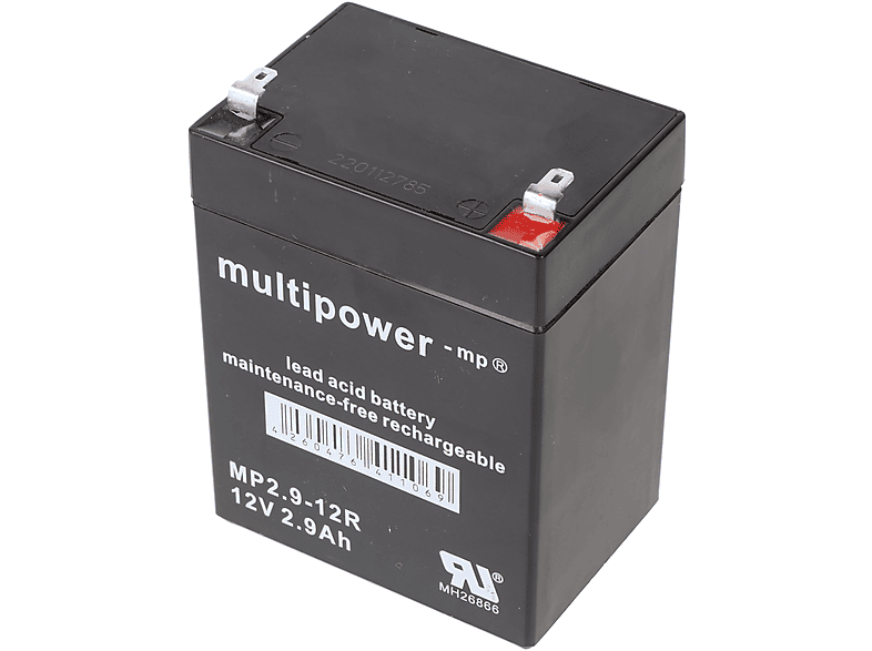 MULTIPOWER MultiPower MP2,9-12R Blei Akku mit Faston 4,8 mm 1 Pb | Blei ...