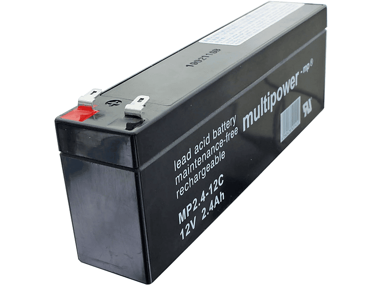MULTIPOWER MP2,4-12C Multipower Blei-Akku mit 4,8mm Faston Ko Pb - Blei ...