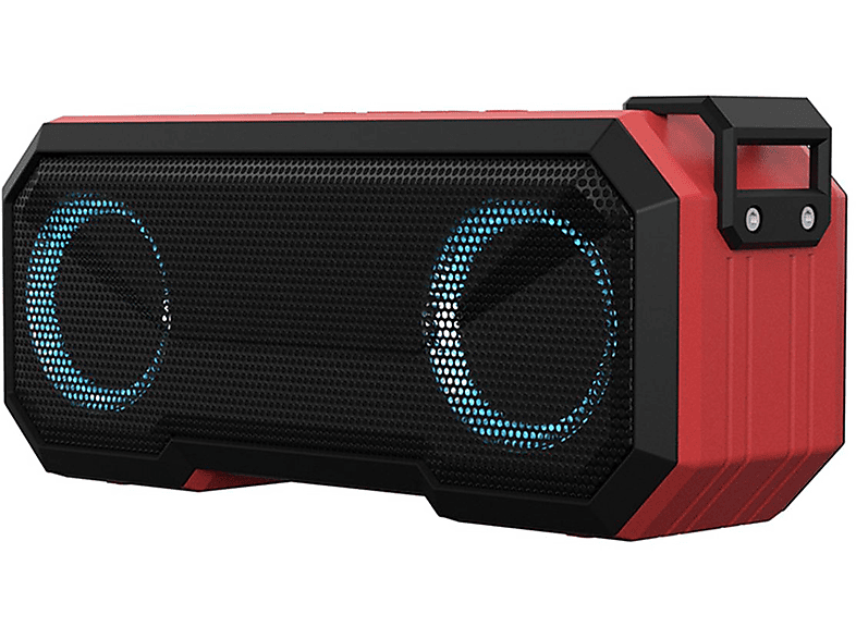 KINSI X8 Bluetooth-Lautsprecher, rot | MediaMarkt