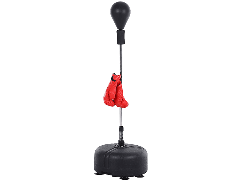 Saco de Boxeo | HOMCOM Saco de Boxeo de Pie, altura ajustable, base ...