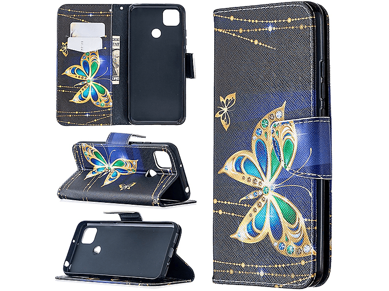 WIGENTO Design Book Case Etuis Motiv Muster mit Kreditkarten Fach ...