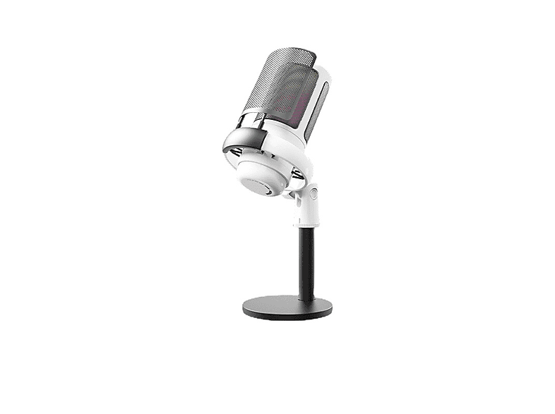 SYNTEK Mikrofon Weiß USB-Kondensatormikrofon Rauschunterdrückung ...