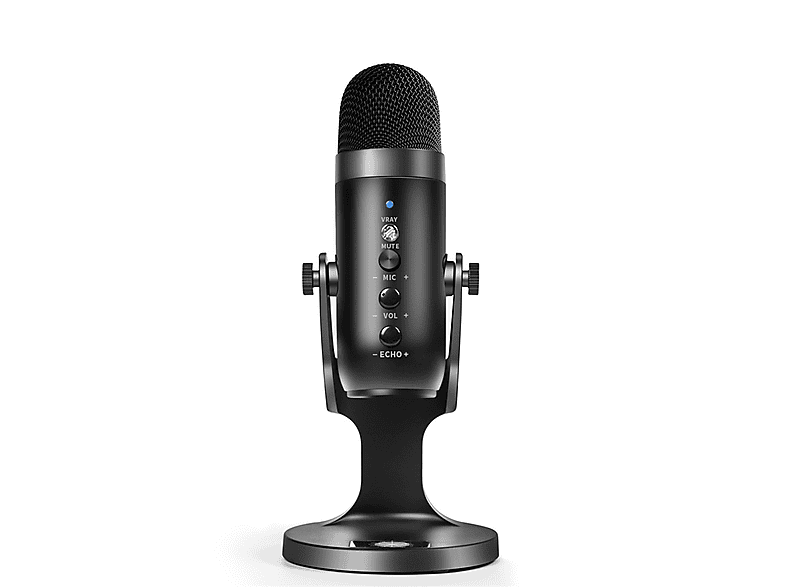 SYNTEK Mikrofon Schwarz USB-Kondensatormikrofon Rauschunterdrückung ...