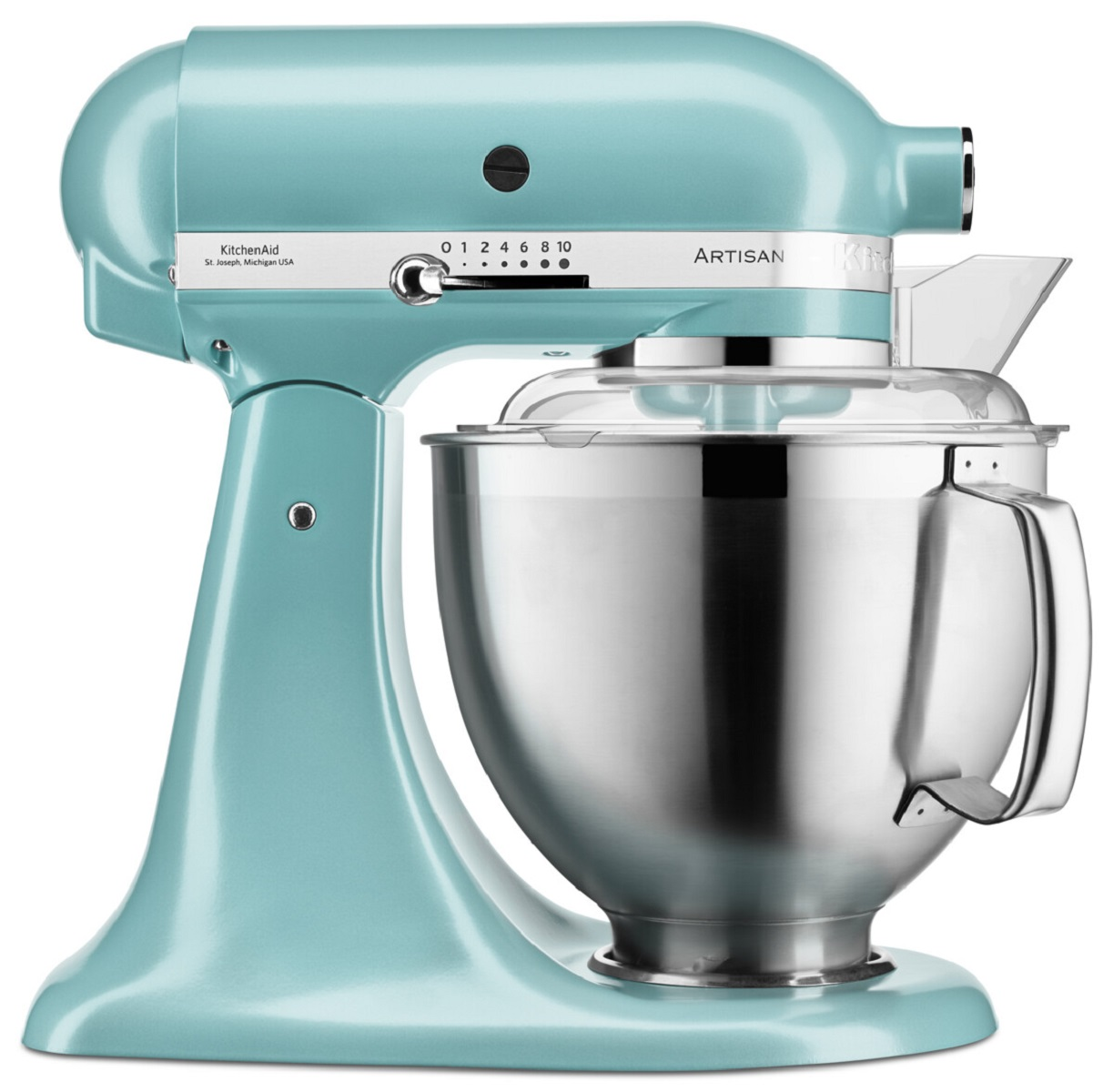 KITCHENAID Artisan 4,8 Liter - 5KSM185PSEAZ Küchenmaschine Azure Blau ...