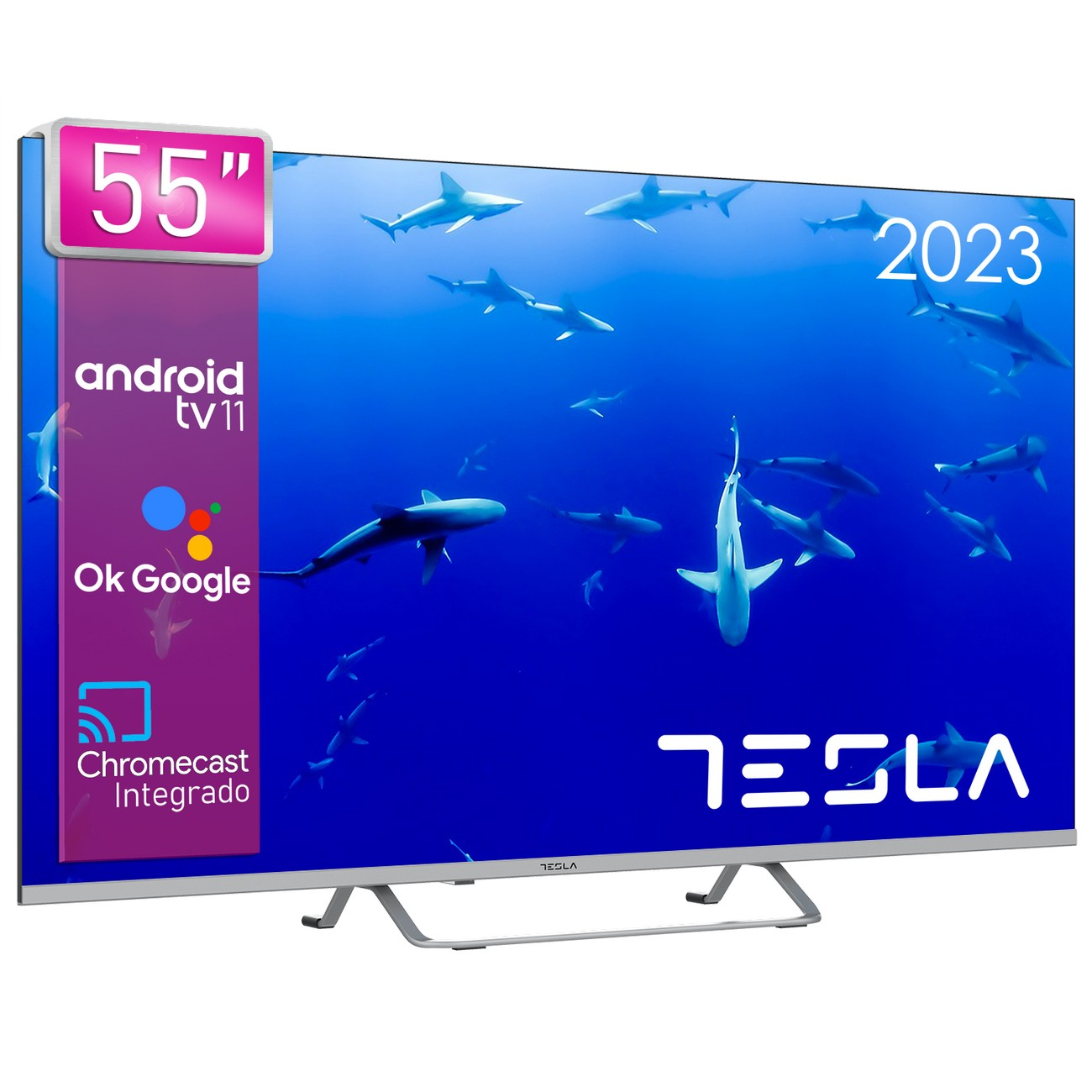TV LED 55" | TESLA Tesla Smart TV 55 Pulgadas 55E635SUS, Full-HD+, ARM ...