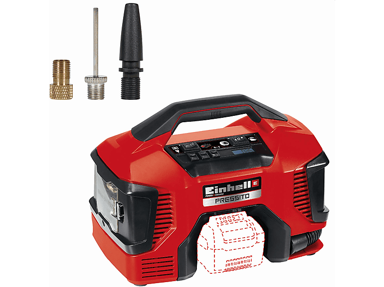 EINHELL PRESSITO Hybrid-Kompressor, Rot | MediaMarkt