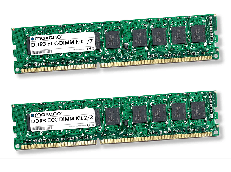 MAXANO 16GB Kit 2x 8GB RAM für QNAP TS-EC2480U-E3-4GE R2 (PC3-12800 ECC-DIMM) Arbeitsspeicher 16 ...