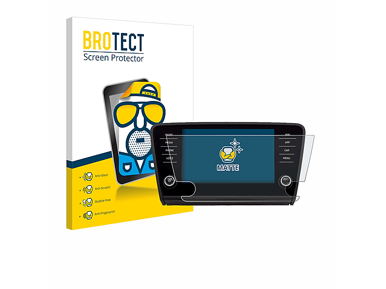 BROTECT matte entspiegelte Schutzfolie (für Skoda Amundsen Superb 2018 ...