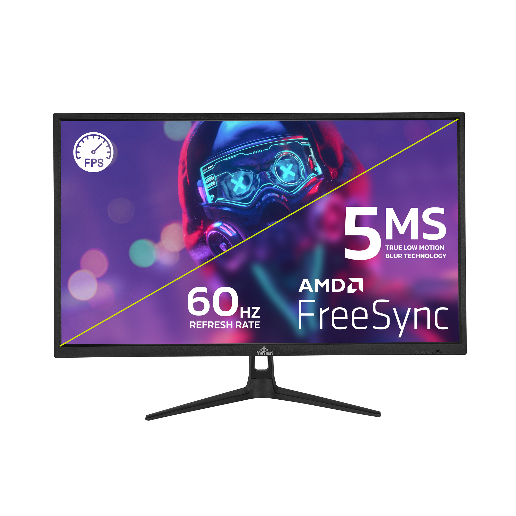 Monitor Gaming - YEYIAN YMG-4K27-01, 60Hz, 27 ", UHD 4K, 5 ms, Negro ...