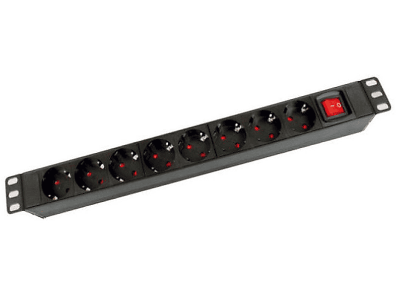 Rack | KIMEX 110-0197 Regleta para Rack 19" 8 Tomas con interruptor ...
