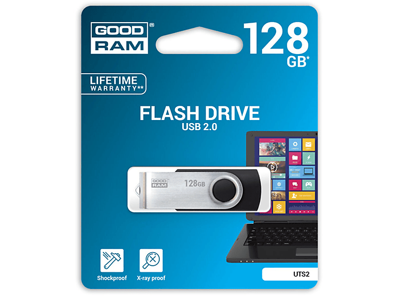 GOODRAM UTS2 | USB-Flash-Laufwerk - 8 GB - USB 2.0 USB-Stick (Schwarz ...