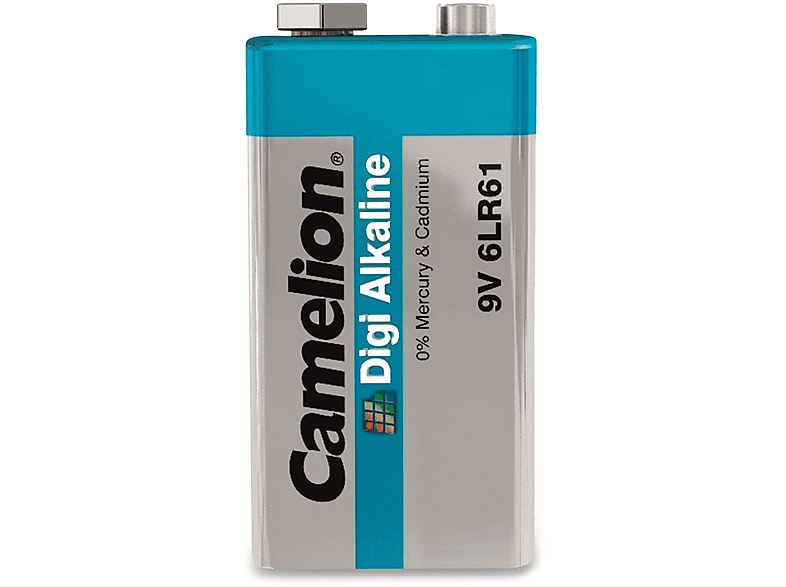 CAMELION 9V-Blockbatterie,Digi-Alkaline, 6LR61, 1 Stück Alkaline ...