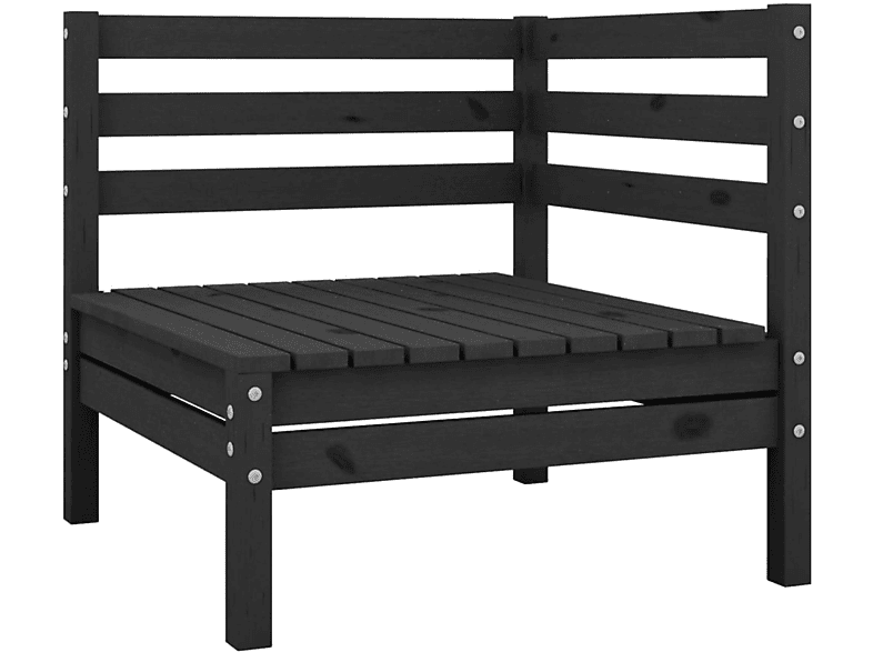 VIDAXL 806571 Gartentisch- und Stuhlset, Schwarz | MediaMarkt